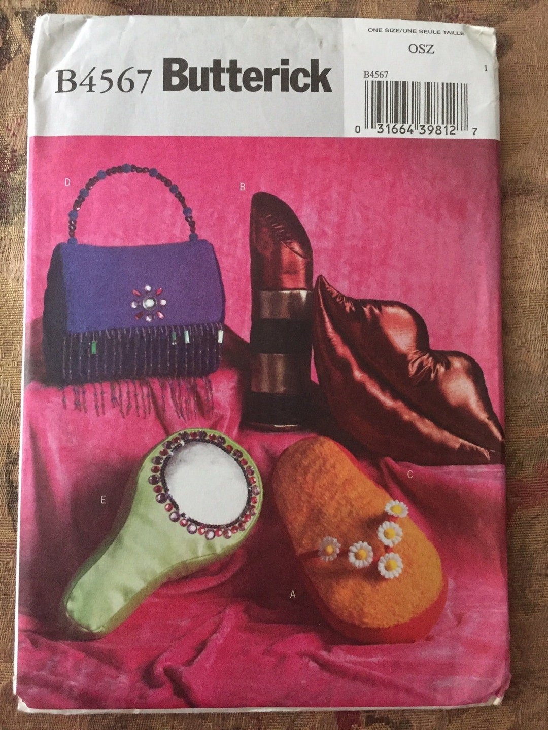 Butterick 4567, Craft Pattern, Cushion Variations, Purse, Girls ...