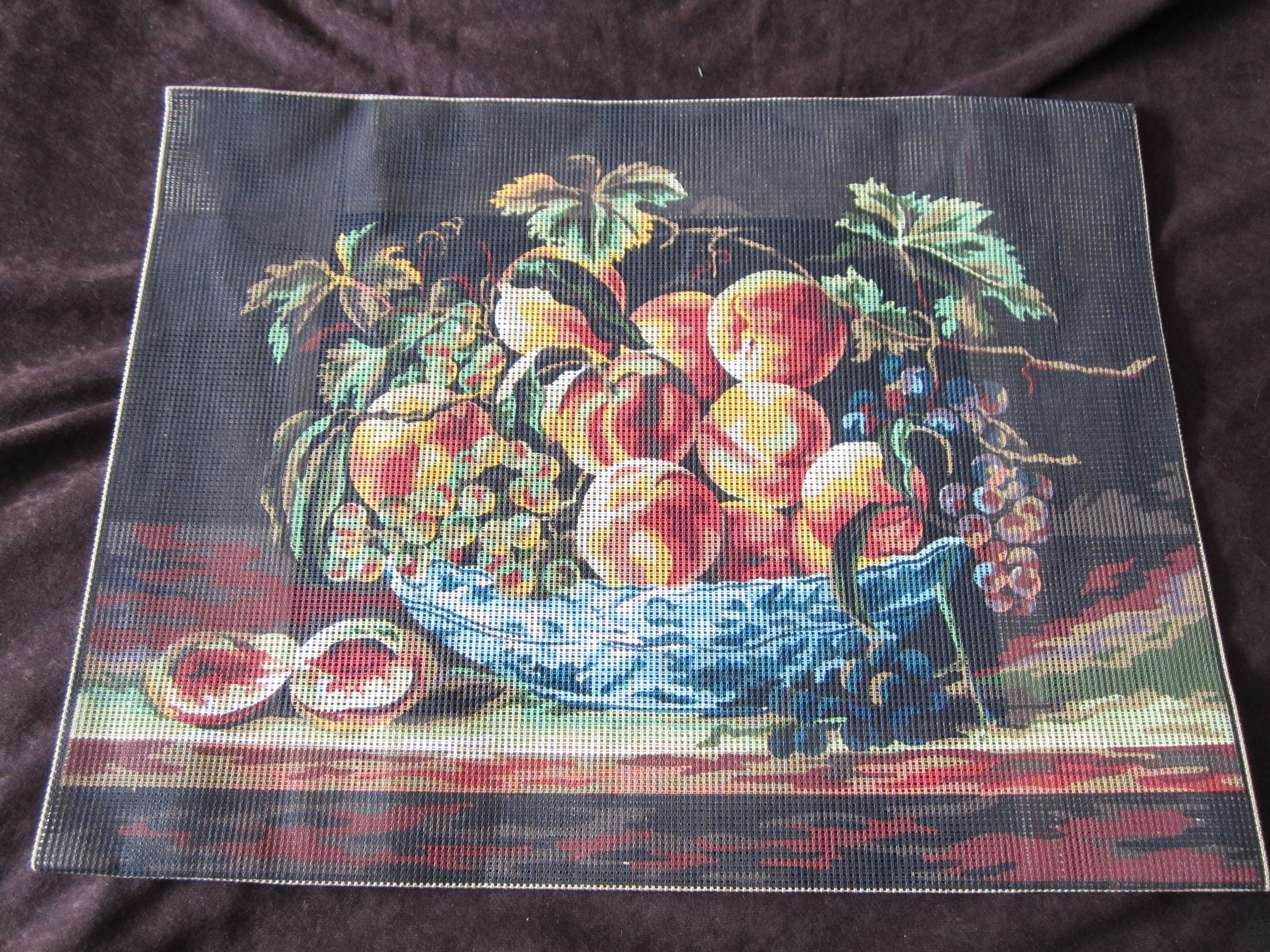 MARGOT tapestry, Still Life of Peaches, by L Morillon, 18.5 x 14 inches ...