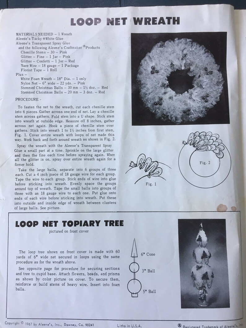 Net Novelties, A Craft how-to Create Booklet by Aleene, 1967 - Etsy
