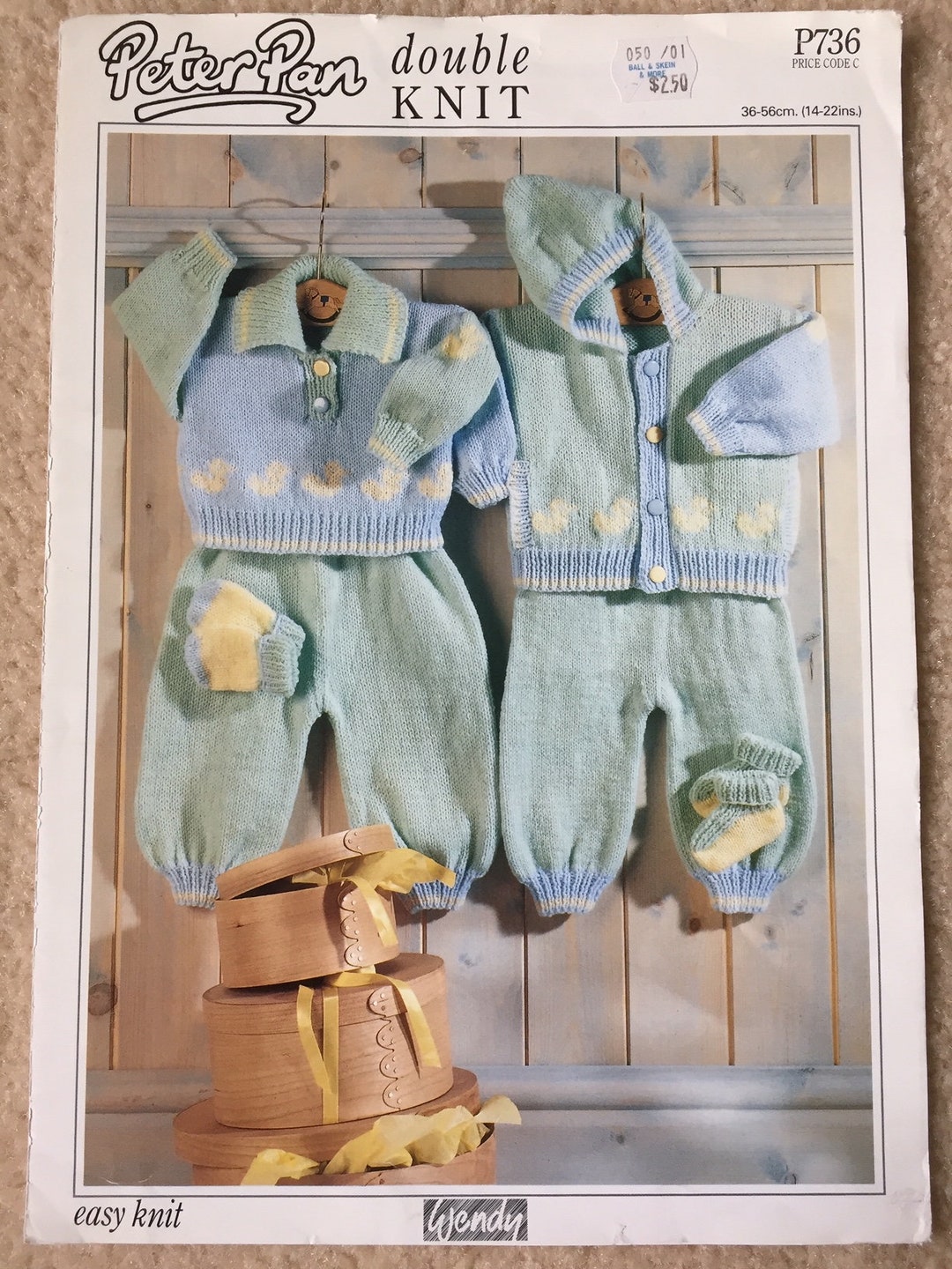 Peter Pan Double Knit, Wendy Knitting Pattern, P736, 4 Page Leaflet ...