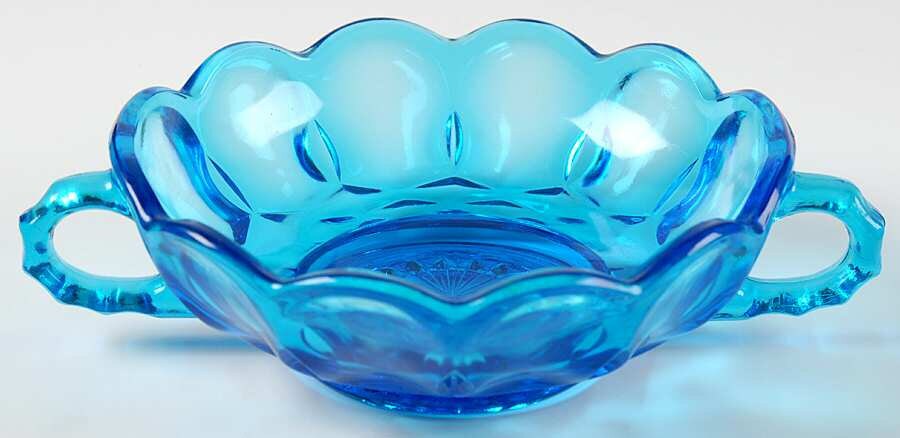 Nappy Fairfield Laser Blue by Anchor Hocking Open Candy Dish Nut Dish ...