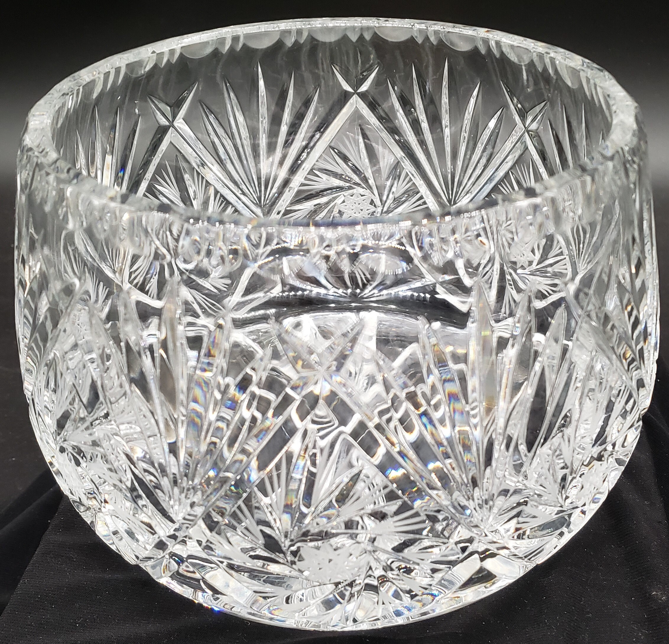 Vintage Tasia crystal Bowl by CAZLOR CRYSTAL Gorgeous - Etsy