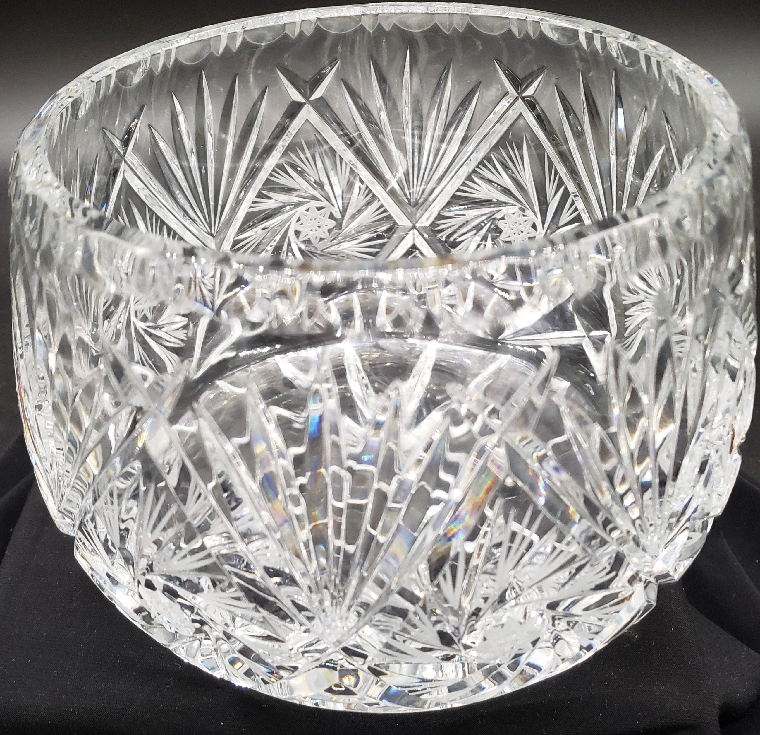 Vintage Tasia crystal Bowl by CAZLOR CRYSTAL Gorgeous - Etsy