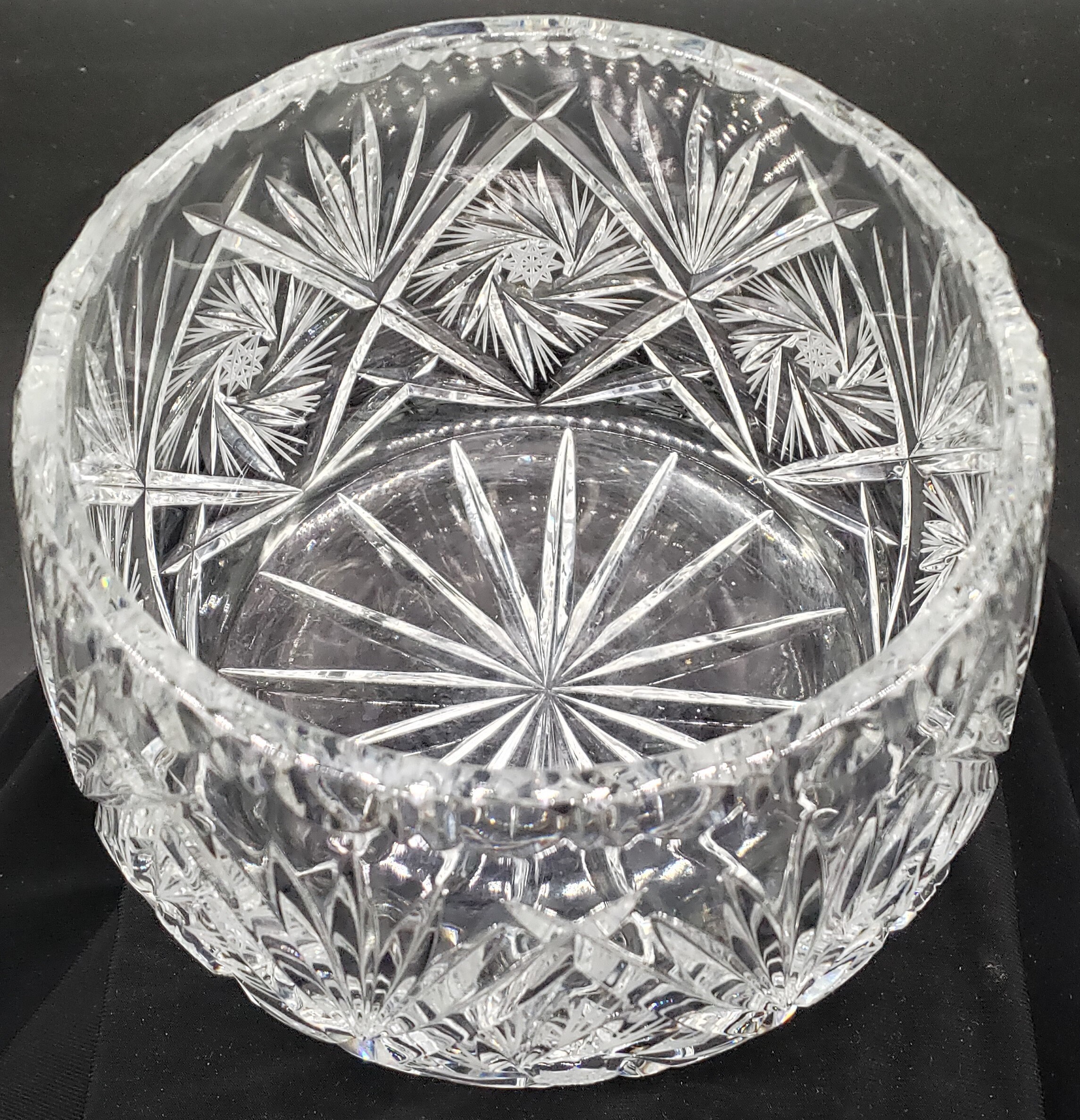 Vintage Tasia crystal Bowl by CAZLOR CRYSTAL Gorgeous - Etsy