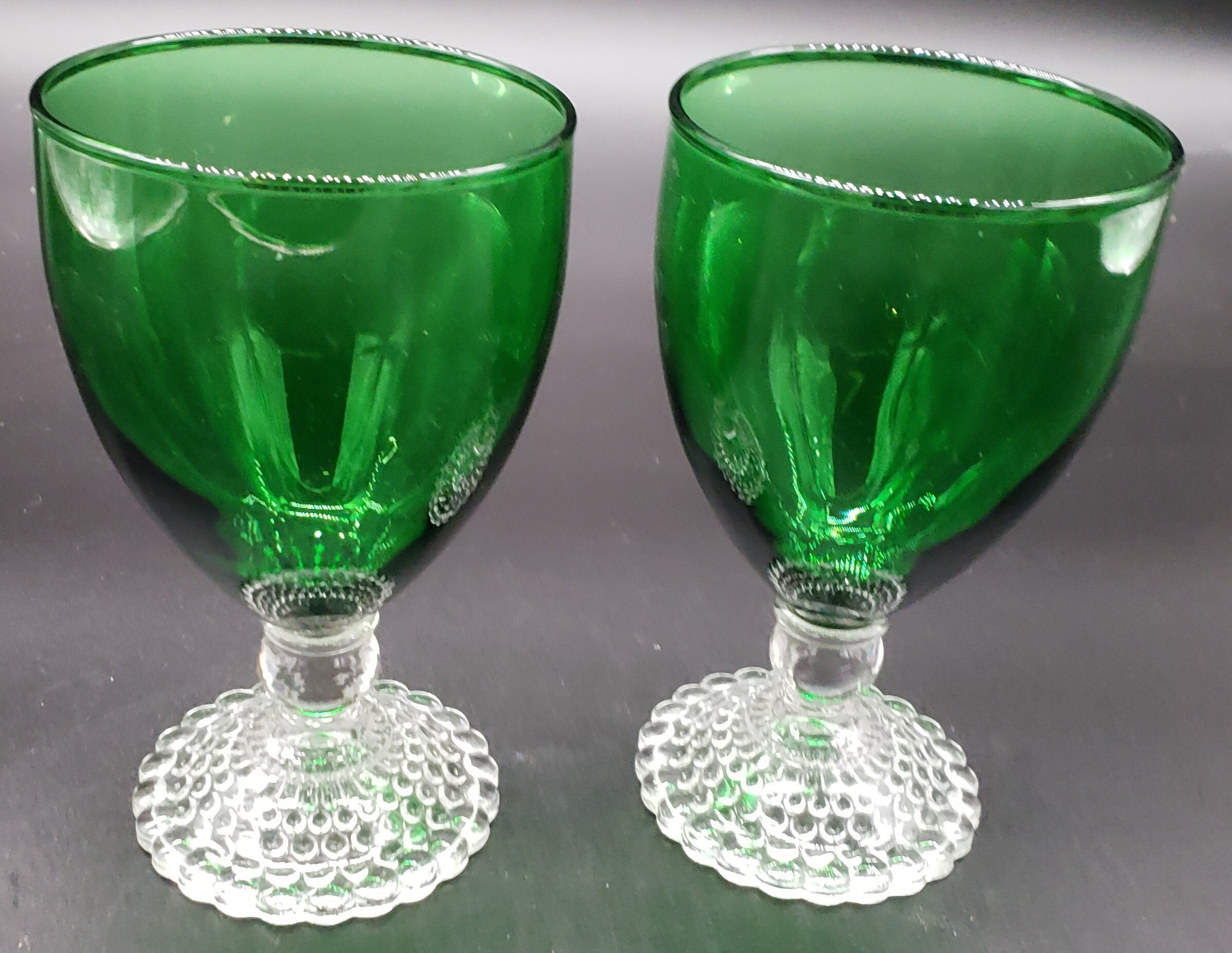 Set of Seven Bubble Foot Champagne/tall Sherbets Water | Etsy