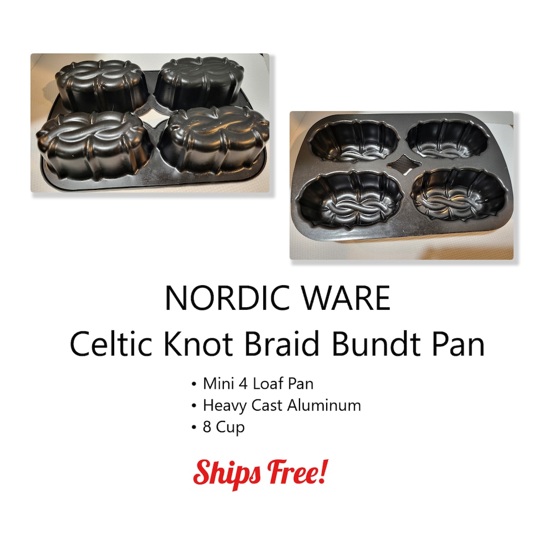 Nordic Ware Celtic Knot Braid Bundt Mini 4 Loaf Pan - Etsy