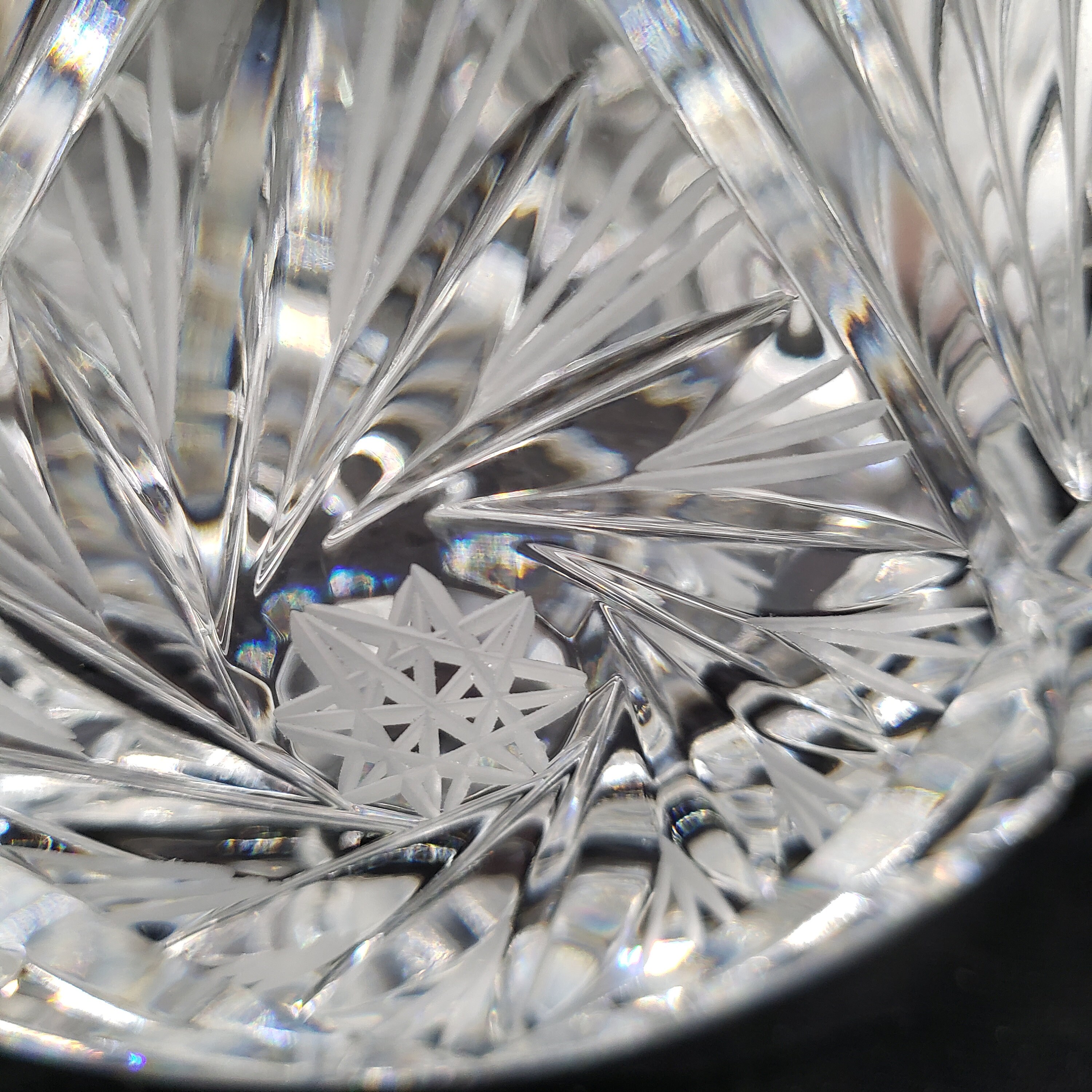 Vintage Tasia crystal Bowl by CAZLOR CRYSTAL Gorgeous - Etsy