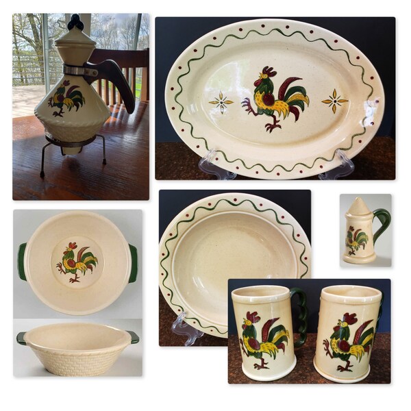 Rooster Dinnerware - Etsy