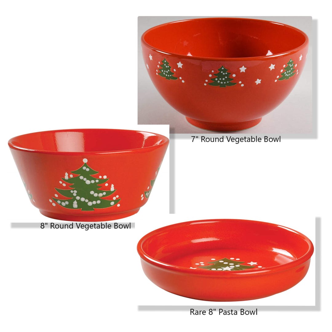 Christmas Tree Bowls * by WAECHTERSBACH - Red, Christmas Tree - 7 Inch ...
