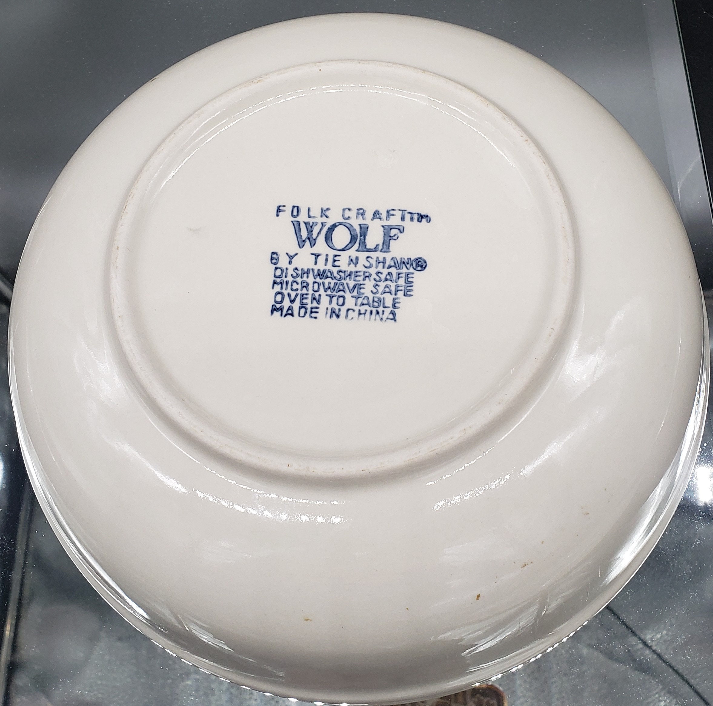 Wolf by TIENSHAN Choice of Chop Plate or Vegetable Bowl - Etsy