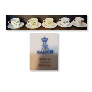 A.K. Kaiser West Germany Demitasse Coffee or Tea Set Excellent Fine ...