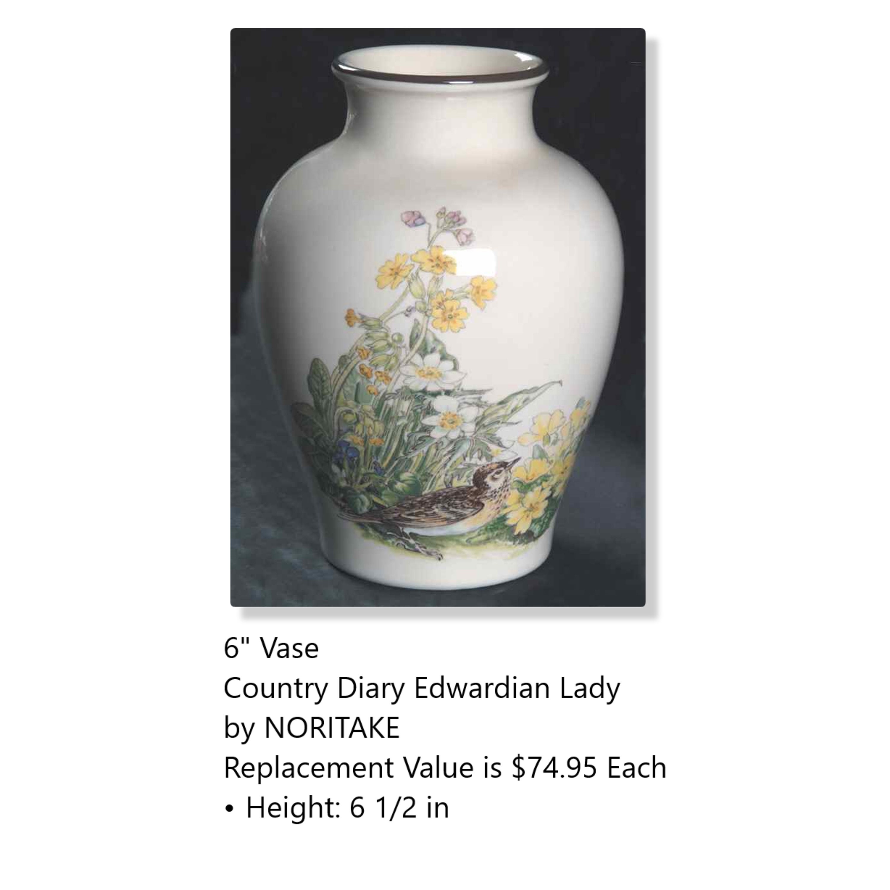 42 Pcs. Country Diary Edwardian Lady by NORITAKE Dinner - Etsy