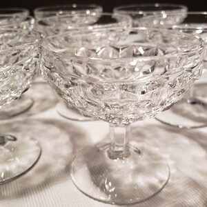 8 Vintage American Clear Fostoria Low Sherbet Value 68 Dollars ...