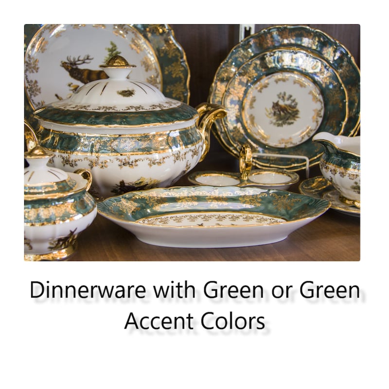 Green Dinnerware - Etsy