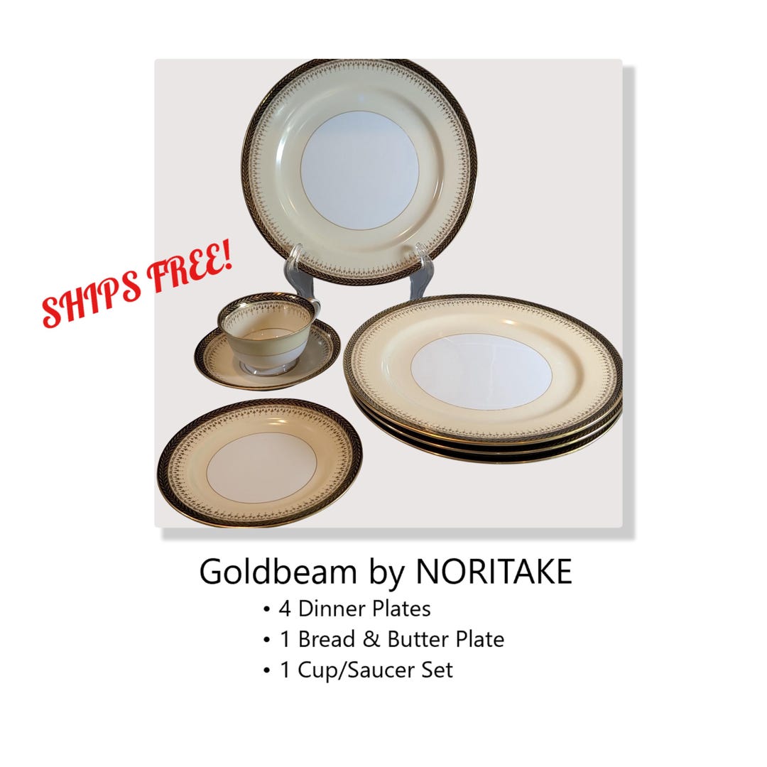 Dinnerware * Goldbeam by Noritake *gorgeous * Midcentury * Ships FREE ...