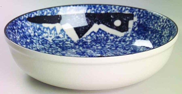 Wolf by TIENSHAN Choice of Chop Plate or Vegetable Bowl - Etsy