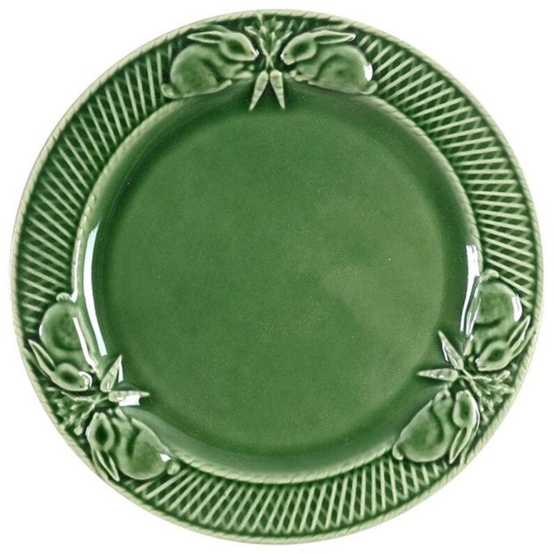 Bordallo Pinheiro Green Rabbit Dinner Plates Salad Plates - Etsy Canada