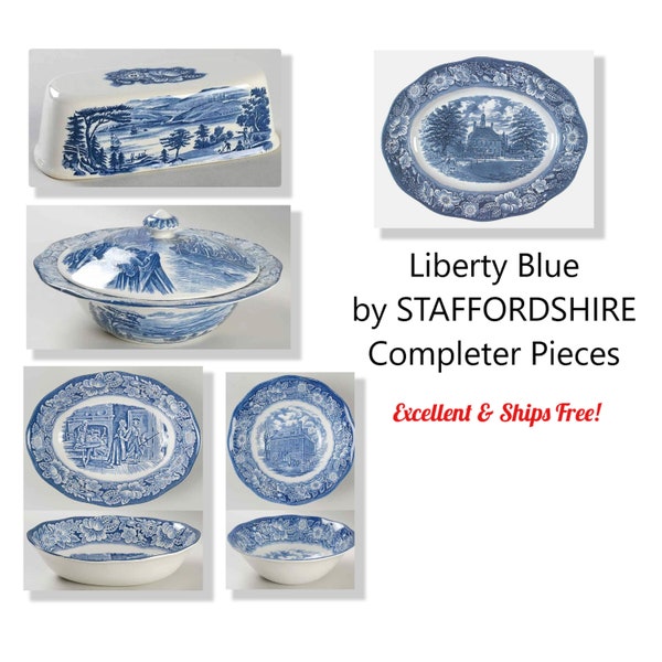 Liberty Blue Dishes - Etsy