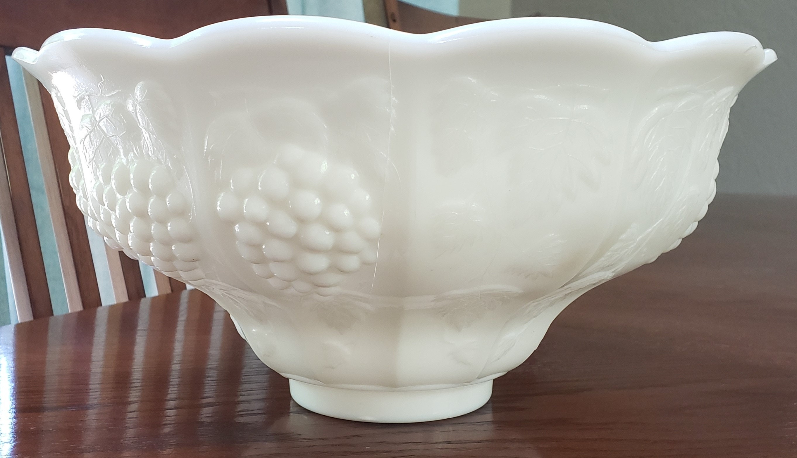 Vintage Mckee Thatcher Colonial Grape Panel Punch Bowl - Etsy