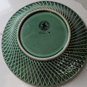 Bordallo Pinheiro Rabbit Green * Set 3 Coupe Bowls * 15 Inch Platter ...