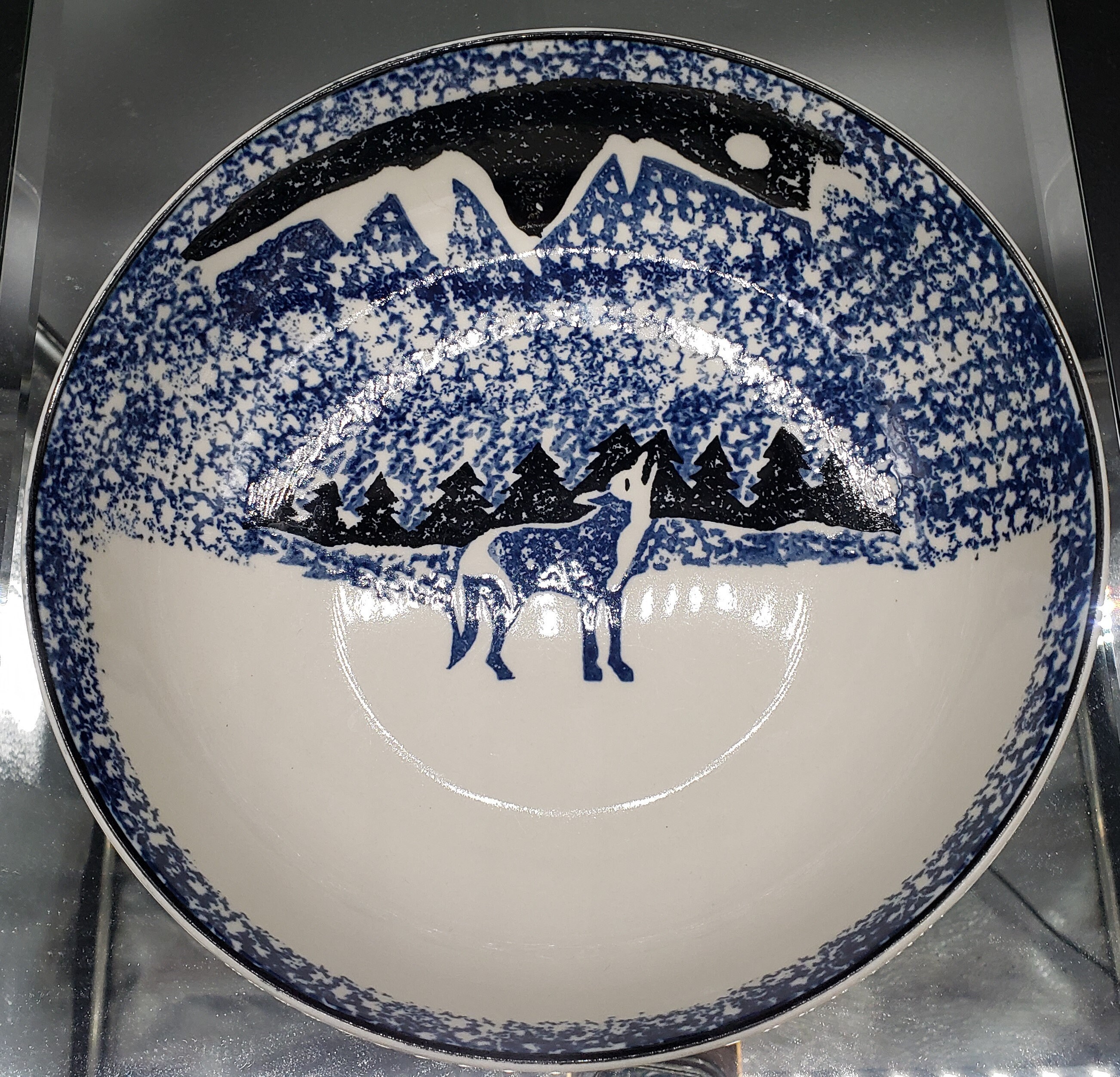 Wolf by TIENSHAN Choice of Chop Plate or Vegetable Bowl - Etsy