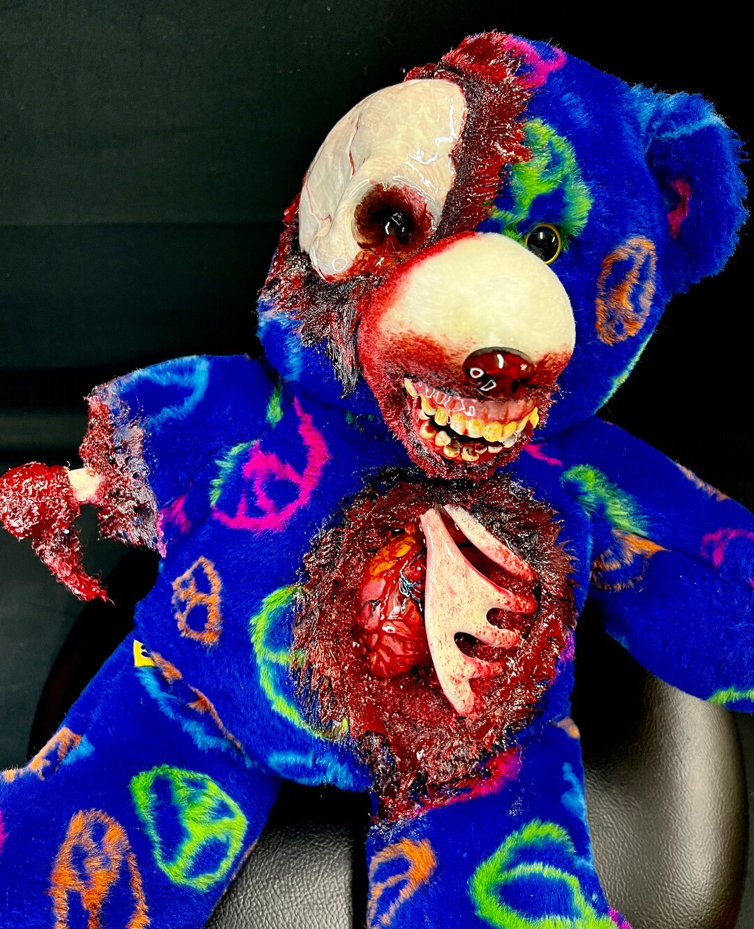 Infected Fluff, Zombie Stuffed Animal. Custom Zombie Art #3, My Heart ...