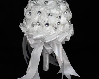 Ribbon rose bouquet | Etsy