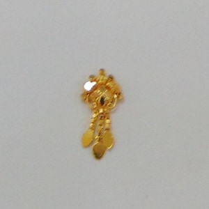 18kt Gold Nose Pin Nose Ring Nose Stud Upper Ear Earrings Ear Stud Body Piercing Etsy UK