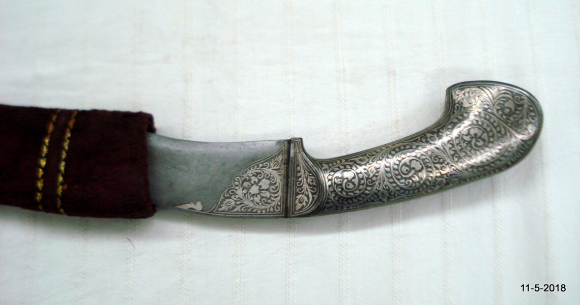 Vinatge Knife Damascus Steel Blade Knife Dagger Katar Handmade - Etsy