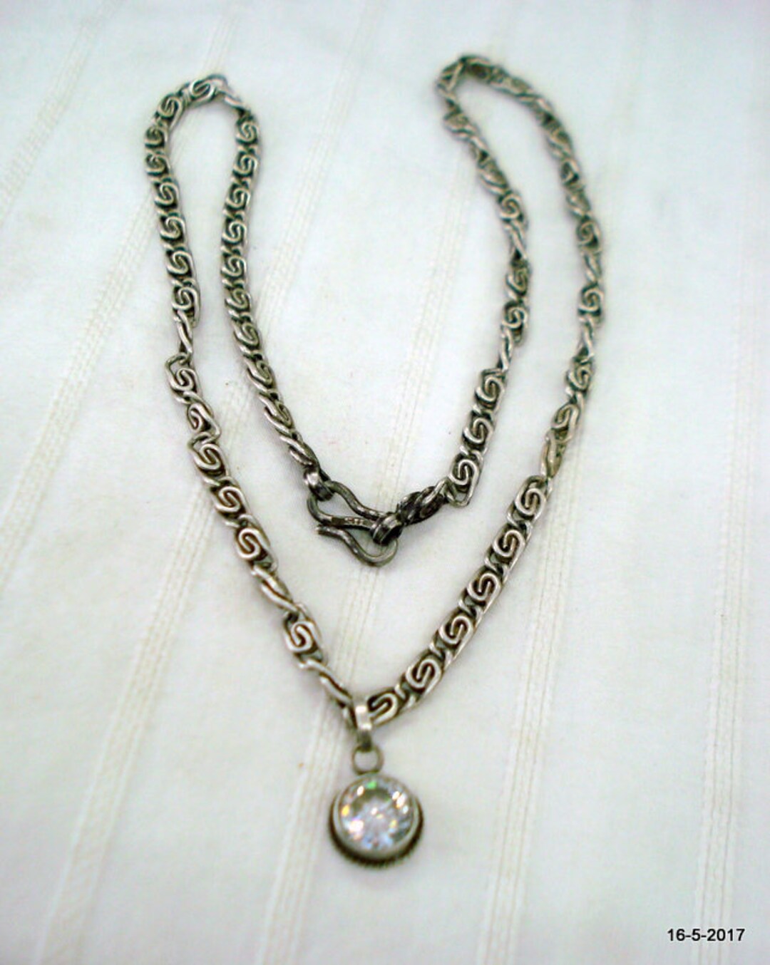 Vintage Antique Tribal Old Silver Chain Pendant Necklace Handmade ...