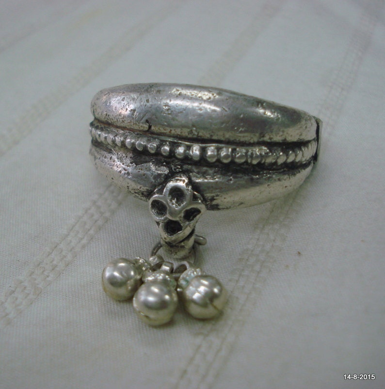 Vintage Toe Ring Antique Toe Ring Tribal Old Silver Big Toe Ring Gypsy ...