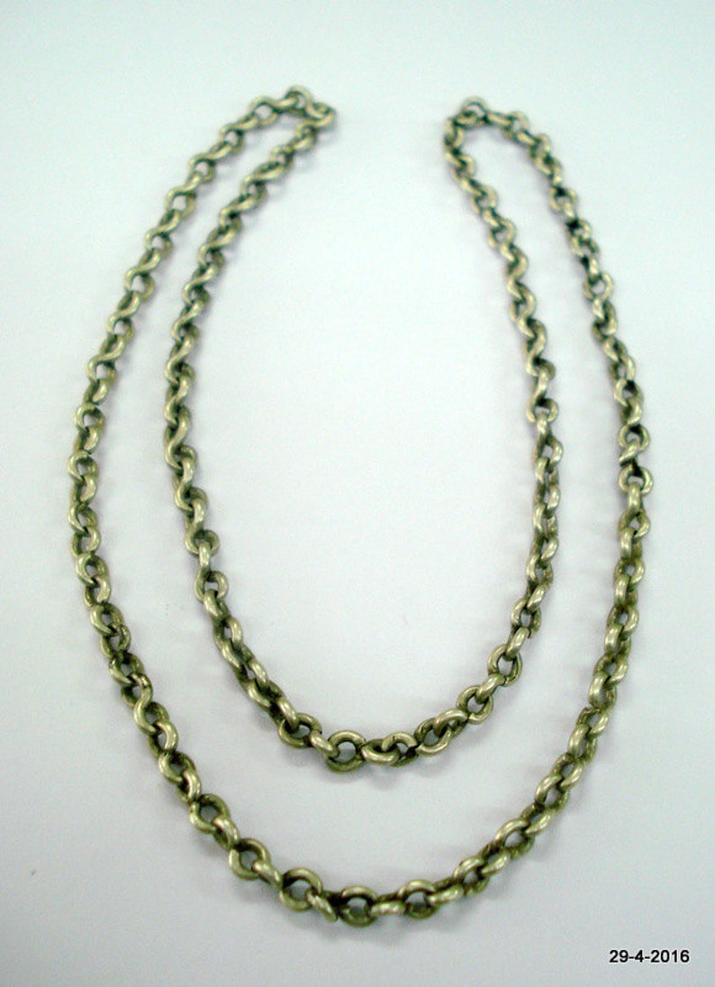 Vintage antique tribal old silver chain necklace traditional | Etsy