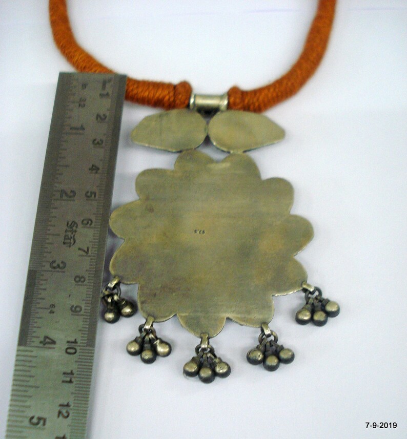 Vintage Sterling Silver Pendant Necklace Traditional Handmade - Etsy