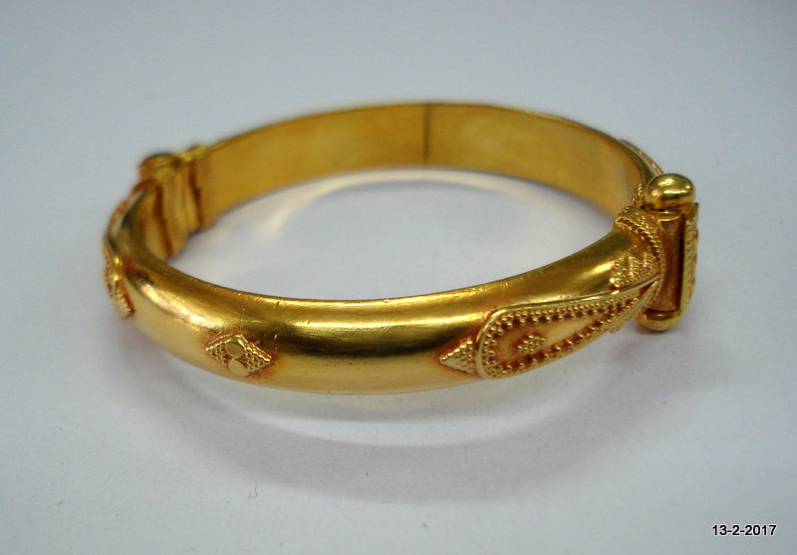 Sterling Silver Gold Vermeil Gold Gilded Bangle Bracelet Cuff - Etsy