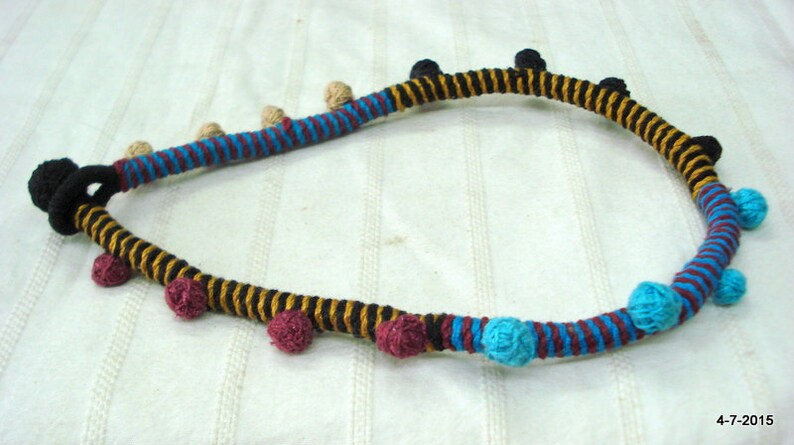 Cotton Thread Chain Necklace Handmade Rajasthan India - Etsy