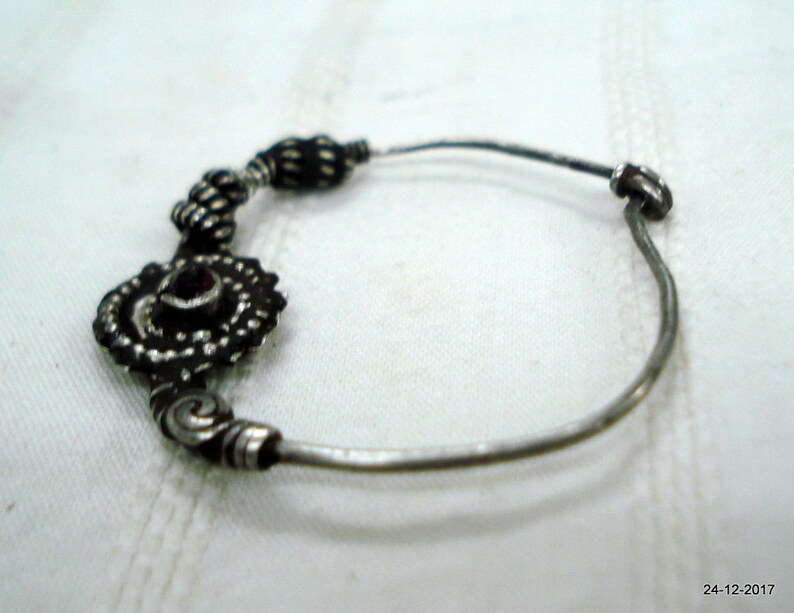 Vintage Nose Ring Antique Nose Ring Tribal Old Silver Nosering Nose ...
