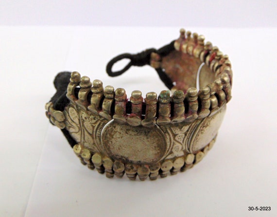 Rare Vintage Antique Ethnic Tribal Old Silver Bracele… - Gem