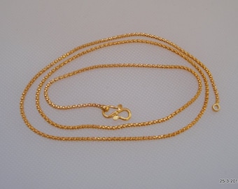 Ethnic 20k Gold Chain Necklace From Rajasthan India | Etsy