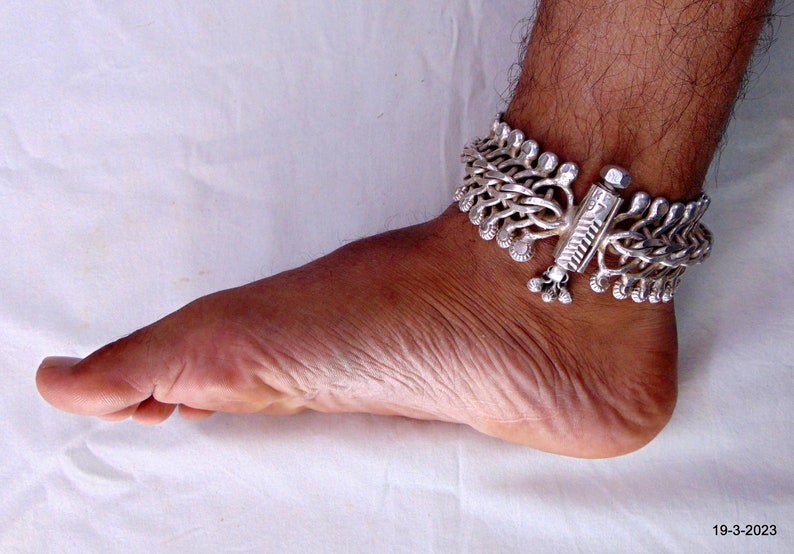 RARE Vintage Antique Silver Anklet Ethnic Tribal Old Silver Anklet ...