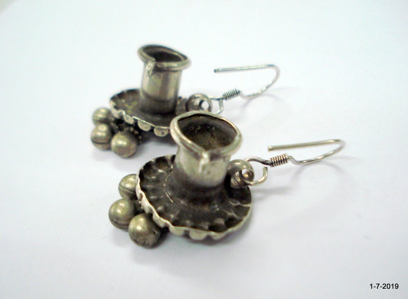 Vintage Antique Tribal Old Silver Ear Plug Earrings | Etsy