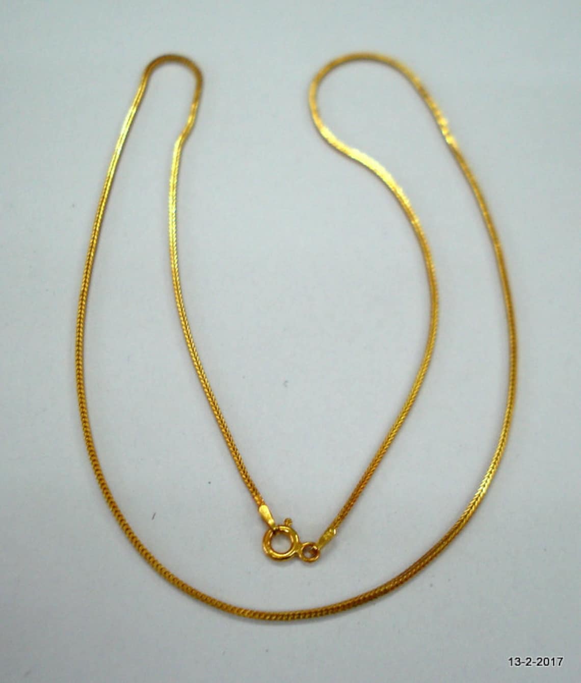 Sterling Silver Gold Vermeil Gold Gilded Chain Necklace | Etsy