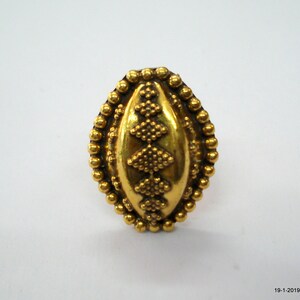 Sterling Silver Gold Vermeil Gold Gilded Ring Gold Plated Ring Cocktail ...