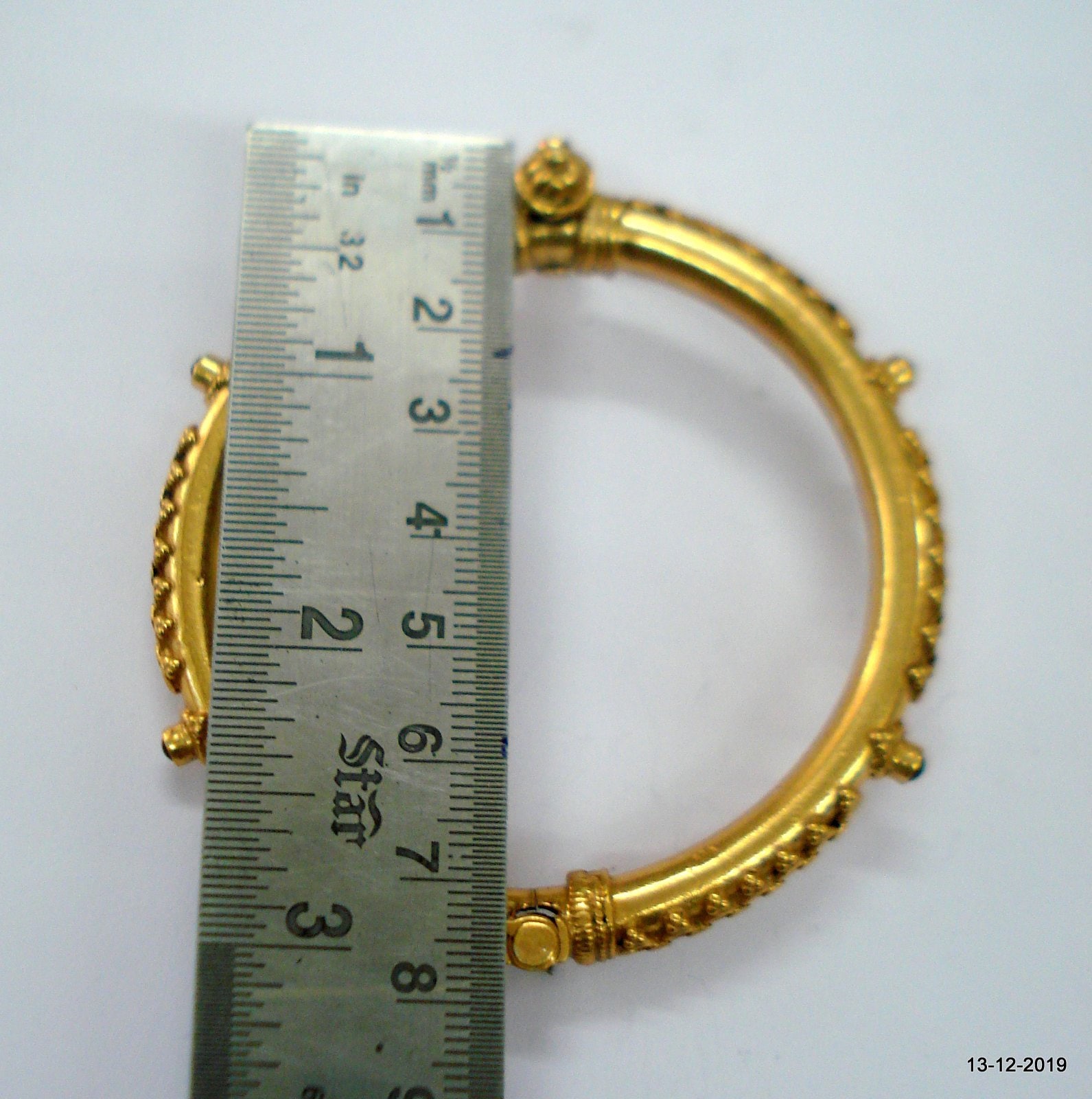 Vintage gold gilded silver bracelet bangle gold vermeil | Etsy