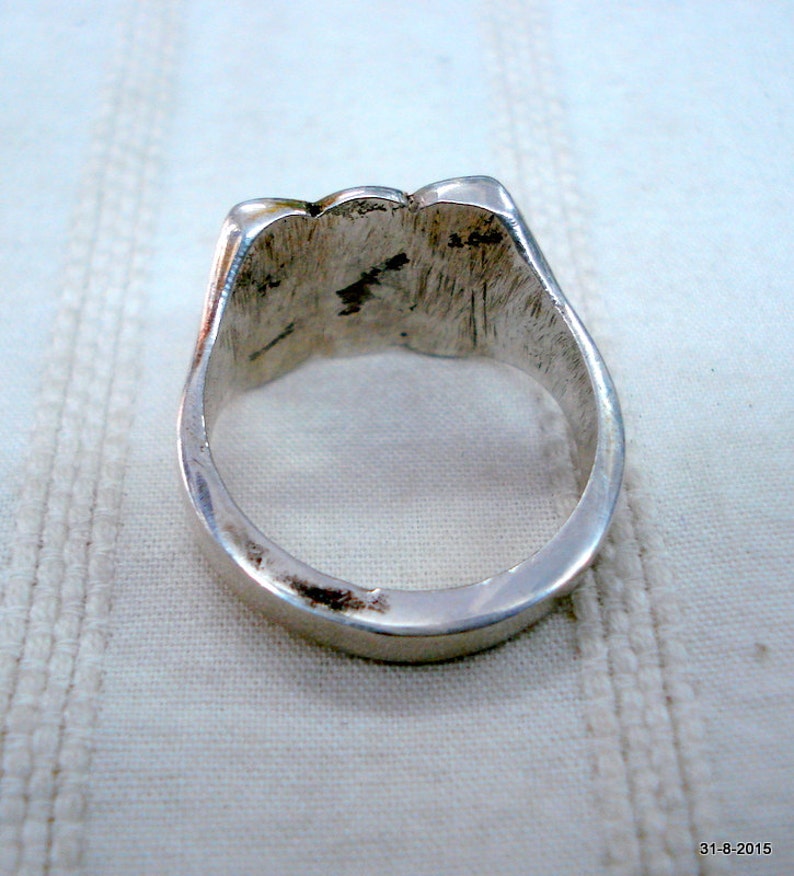 Sterling Silver Ring Venus Shukra Yantra Ring Good Luck Ring - Etsy India