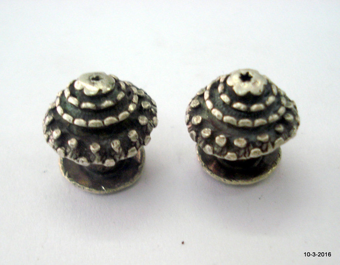 Antique Ear Plug Vintage Ear Plug Earrings Tribal Old Silver Ear Plug ...