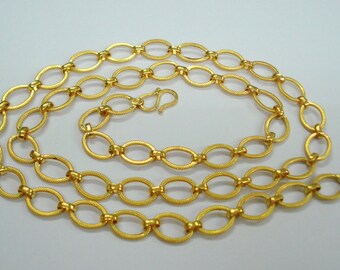 Ethnic 20k Gold Chain Necklace From Rajasthan India | Etsy