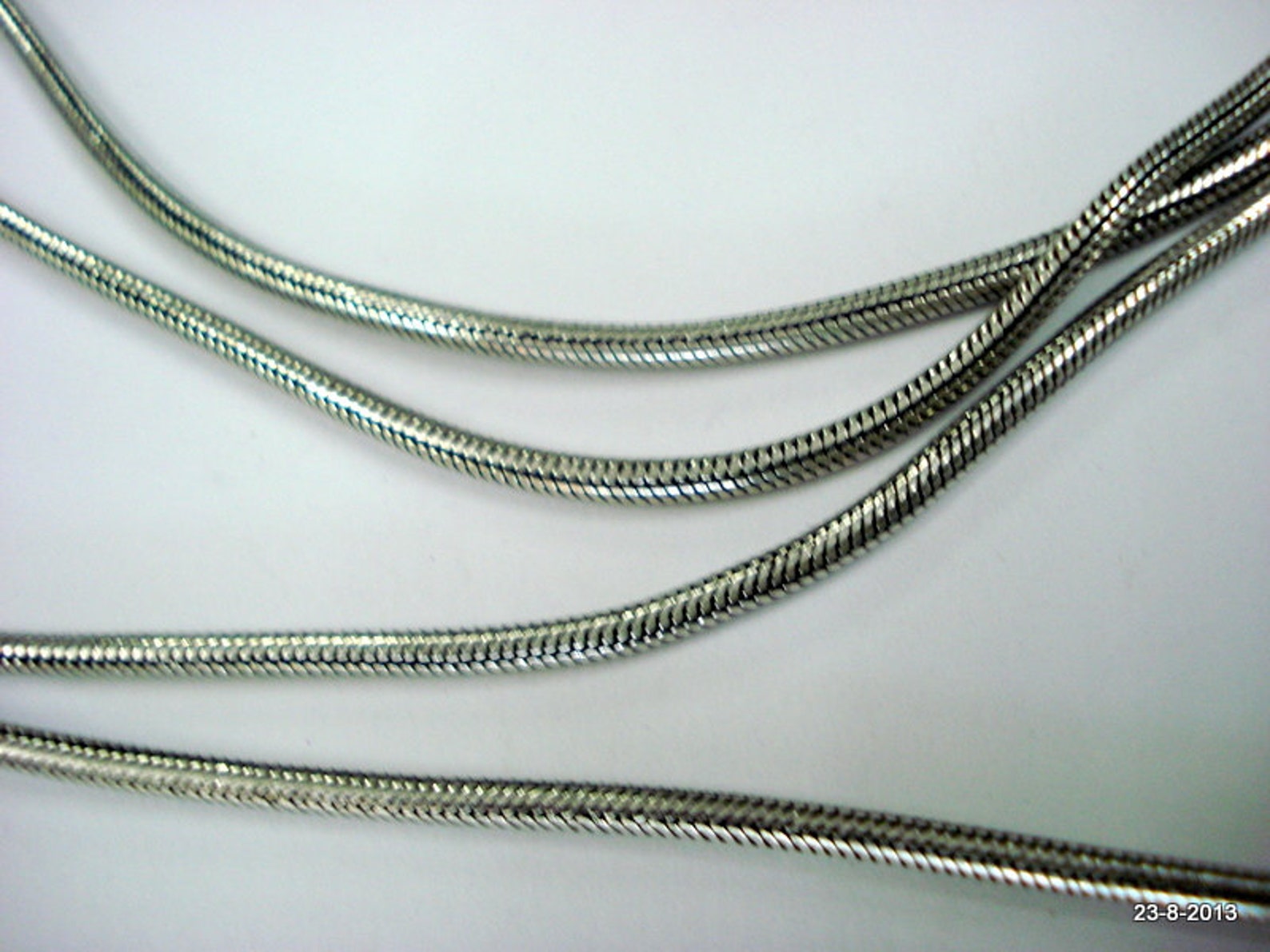 Traditional Design Sterling Silver Rope Chain Necklace Snake - Etsy