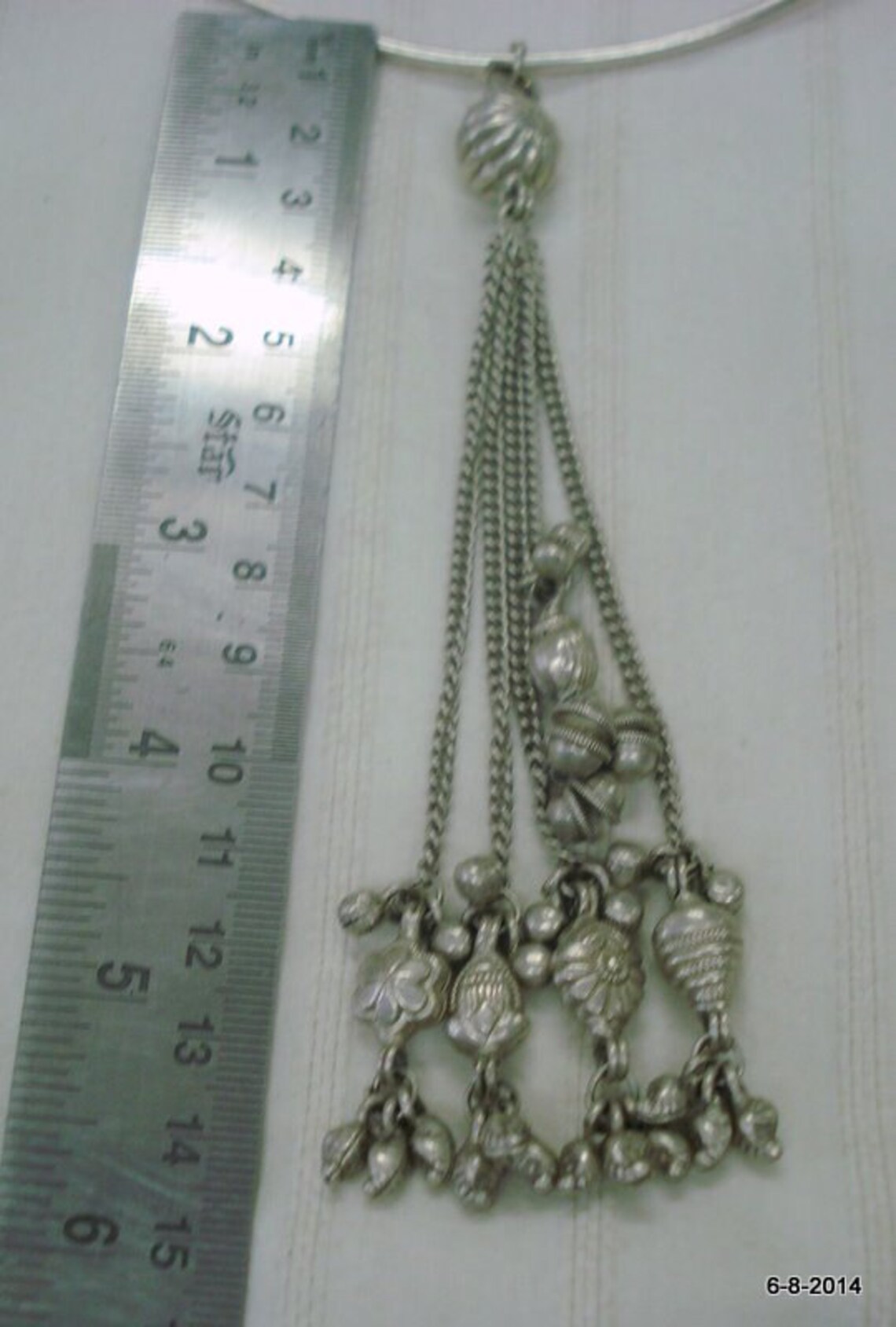 Ethnic Silver Necklace Choker Neck Ring Rajasthan India - Etsy