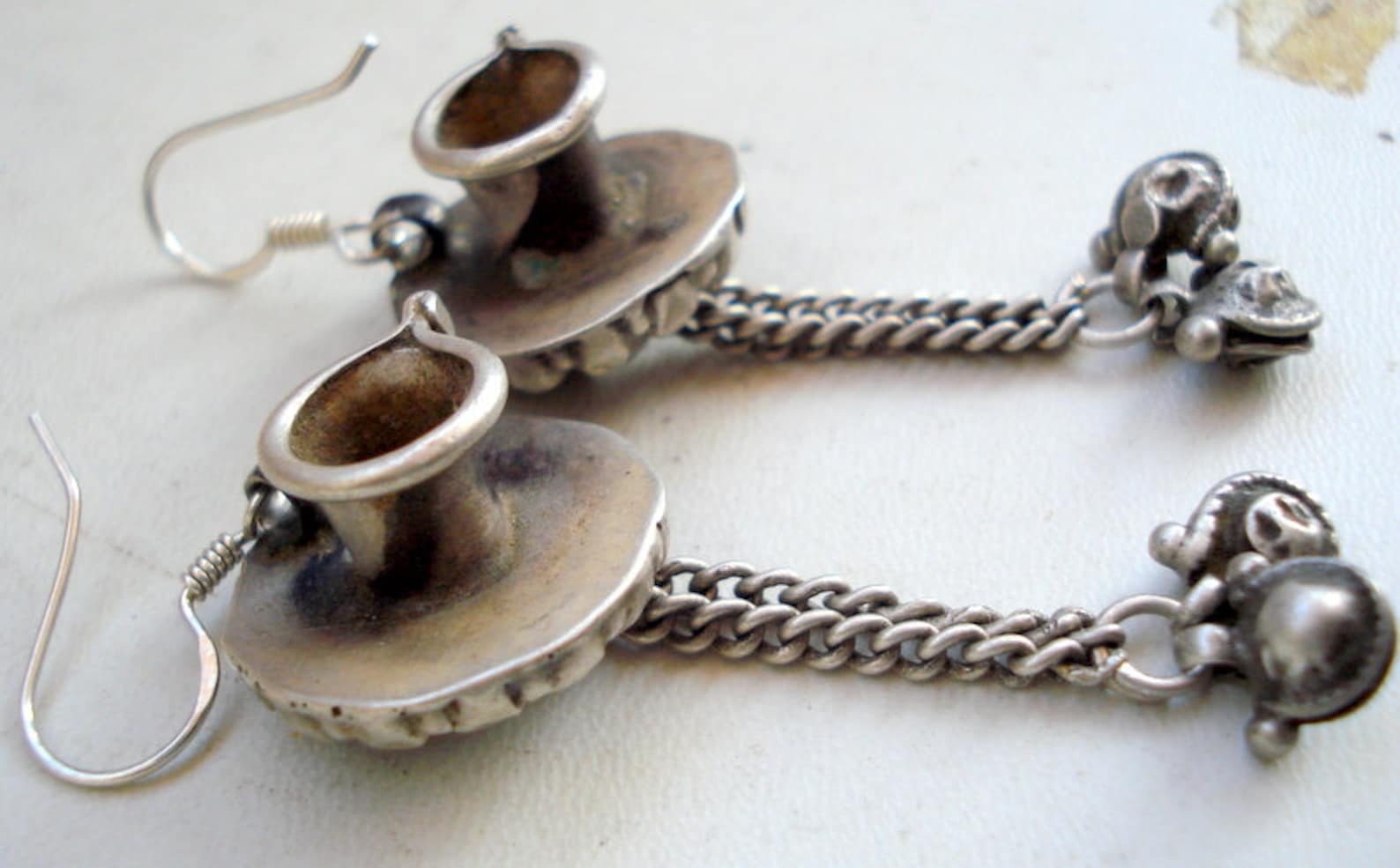 Vintage Antique Tribal Old Silver Ear Plug Earrings Bellydance | Etsy