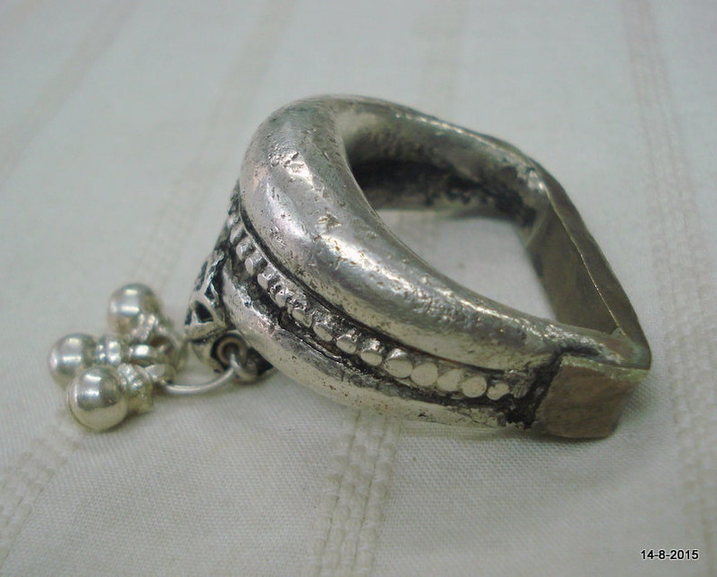 Vintage Toe Ring Antique Toe Ring Tribal Old Silver Big Toe Ring Gypsy ...